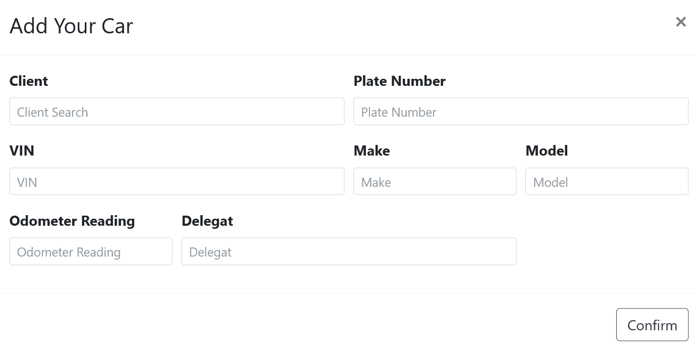 Adding a Client's Vehicle - AutoSoftWay