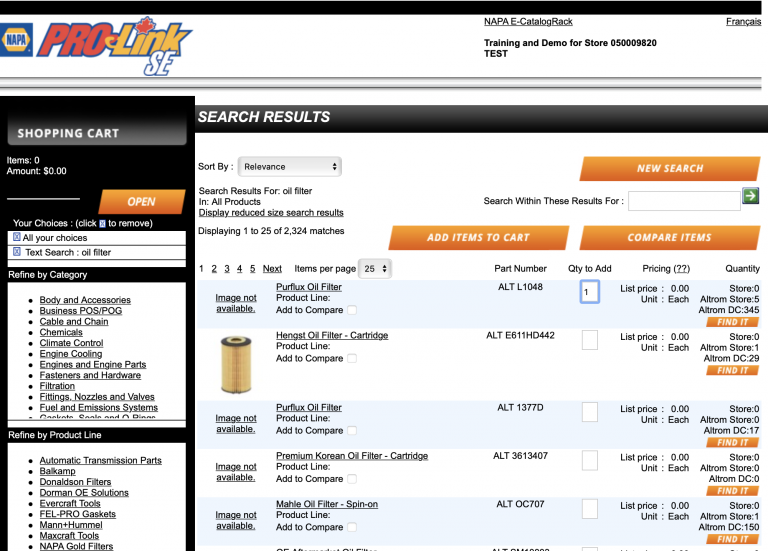 How to Set Up NAPA PROLink with AutoSoftWay