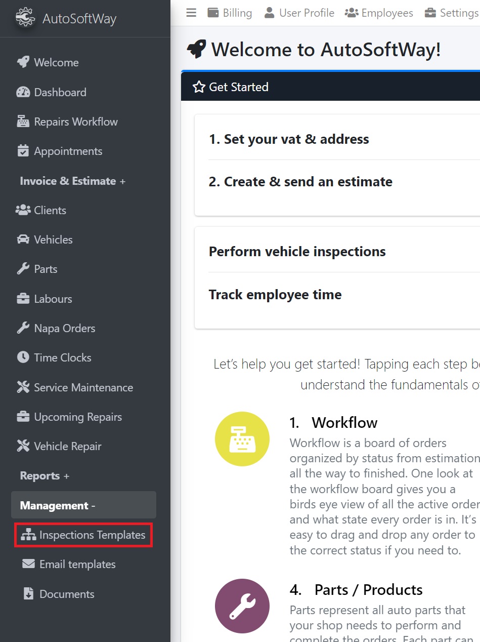 Creating an Inspection Template - AutoSoftWay