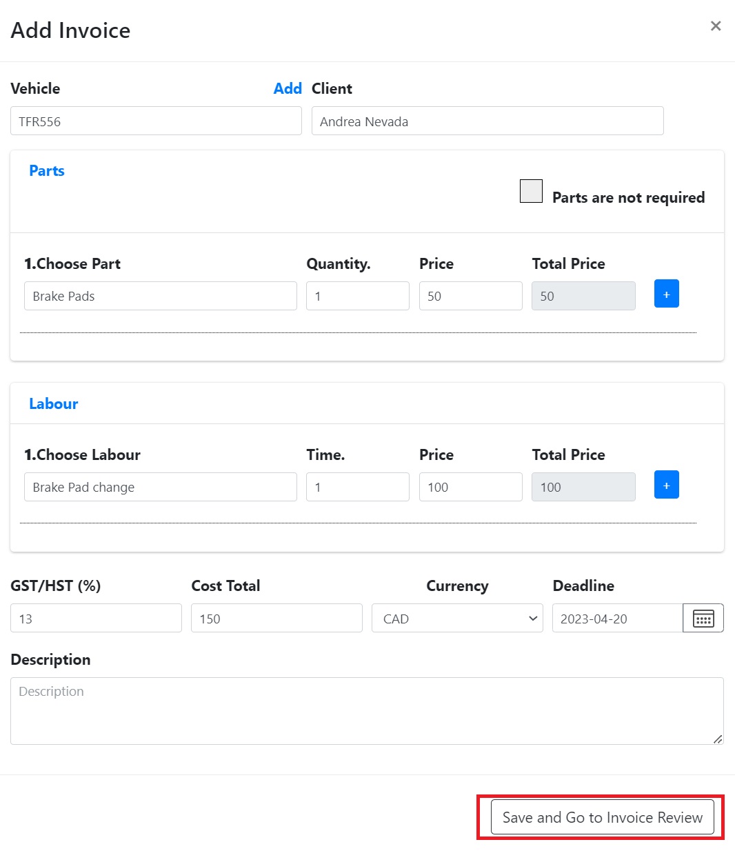 Creating an Invoice - AutoSoftWay