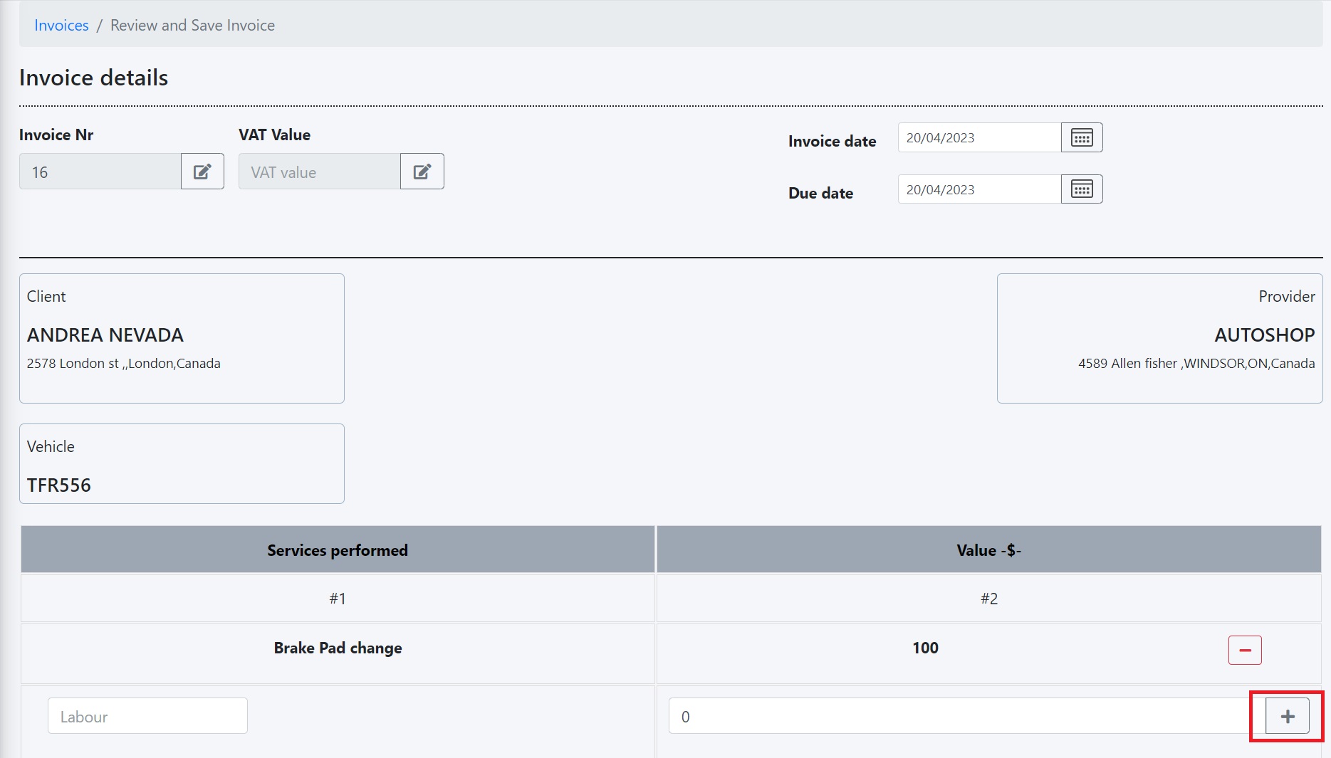 Creating an Invoice - AutoSoftWay