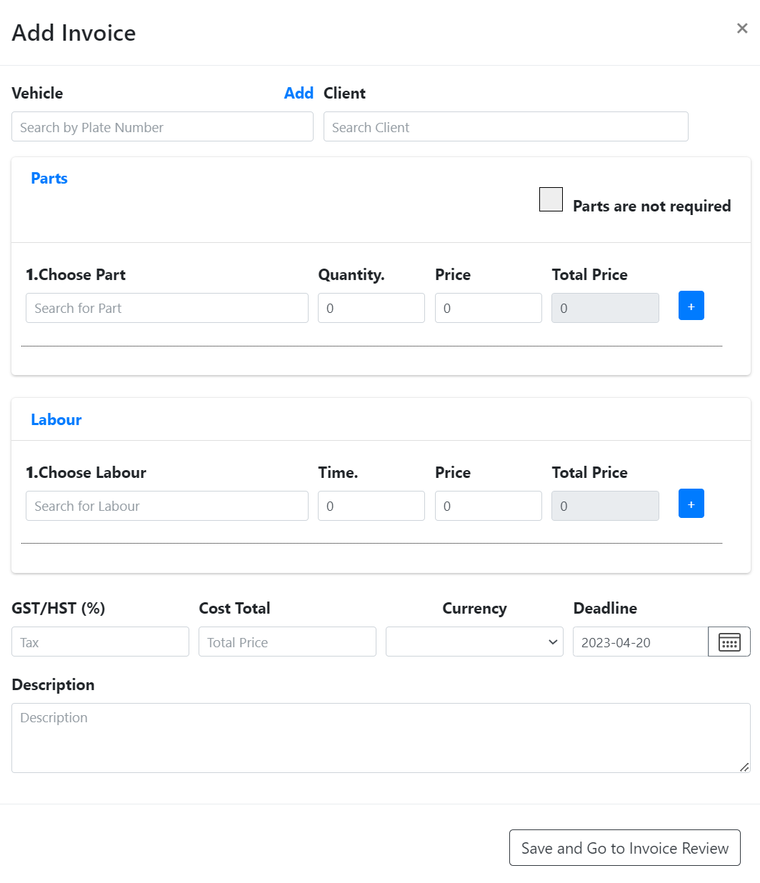 Creating an Invoice - AutoSoftWay
