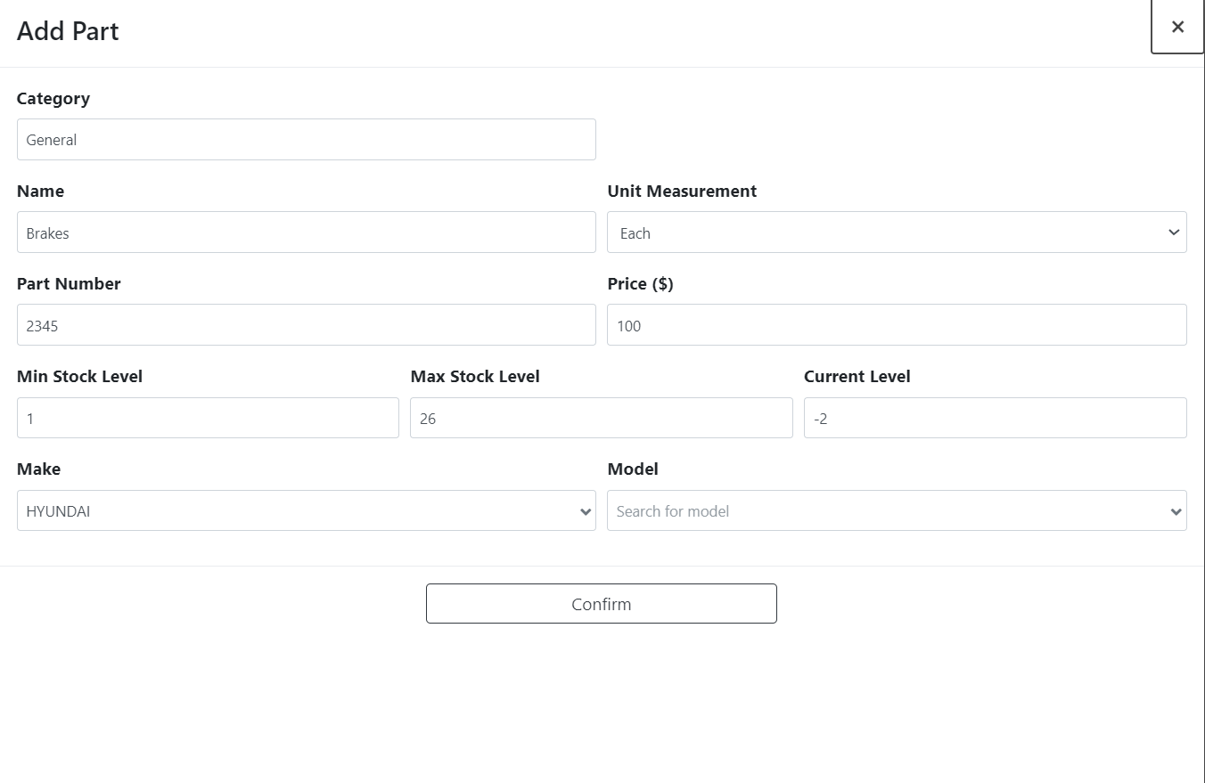 Track Auto Parts & Supplies with Inventory Management Software