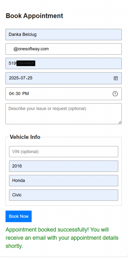 Confirm Online Appointments Instantly for Your Auto Repair Shop